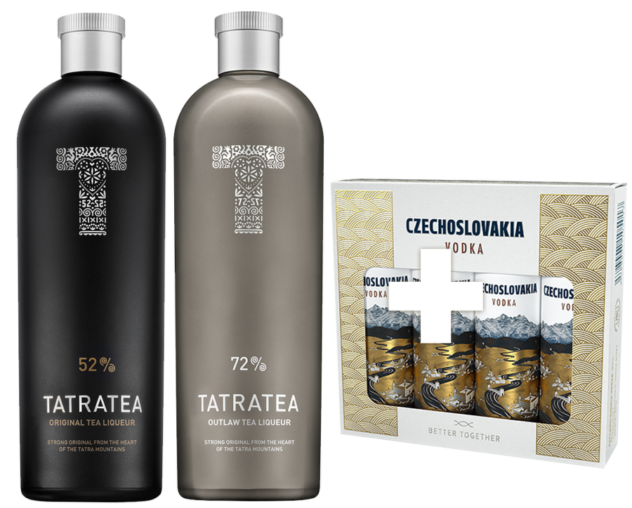 Tatratea 2+1: dárek Czechoslovakia vodka mini set 4 x 0,04l | E-shop ...