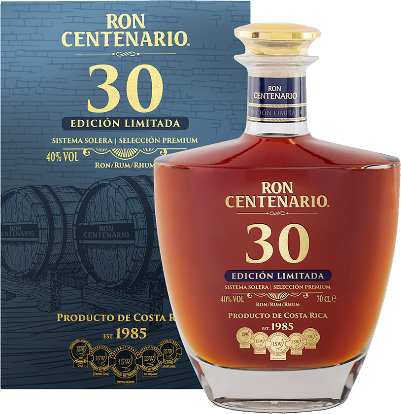 Centenario Rum 30 Years Old Edición Limitada 0,7l | E-shop Global Wines ...