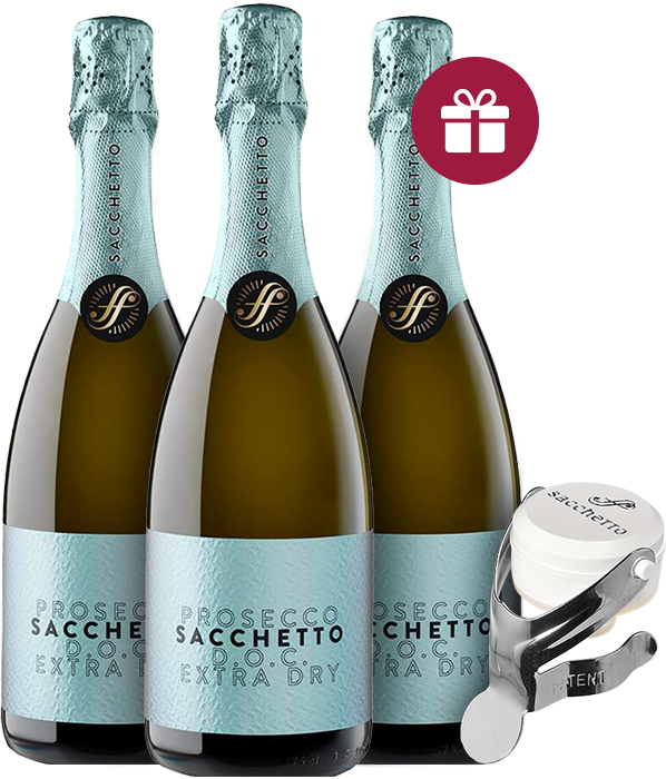 Prosecco DOC Extra Dry Sacchetto Spumante + stopper | E-shop Global ...
