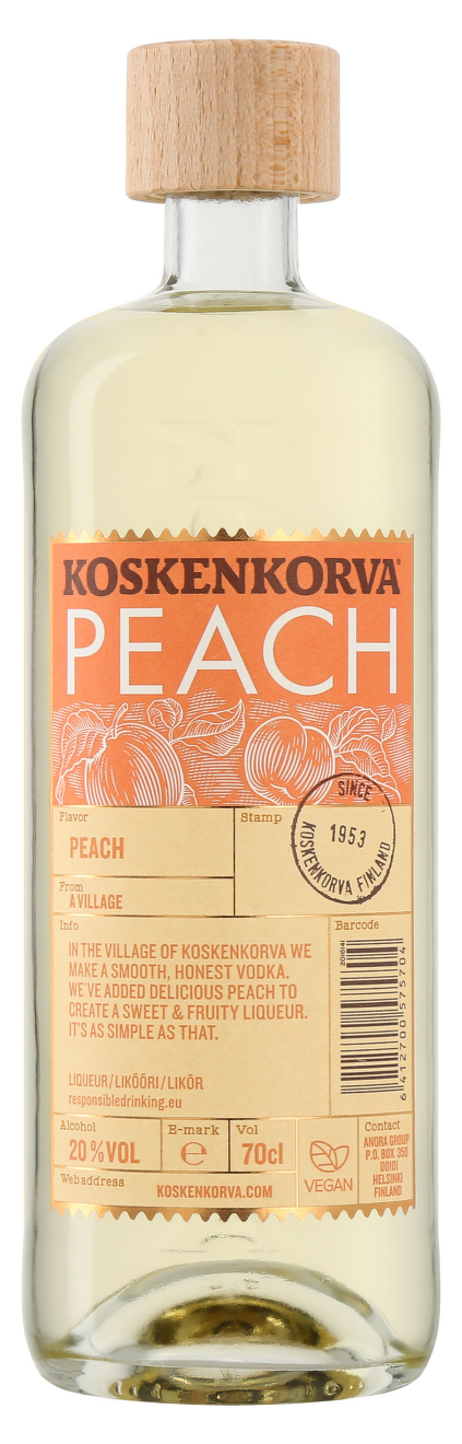 Koskenkorva Peach vodka 0,7l | E-shop Global Wines & Spirits