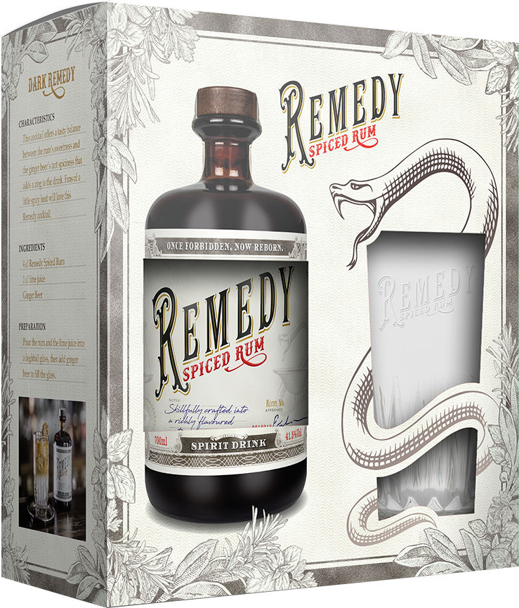 Remedy Spiced 0,7l + sklenice | E-shop Global Wines & Spirits